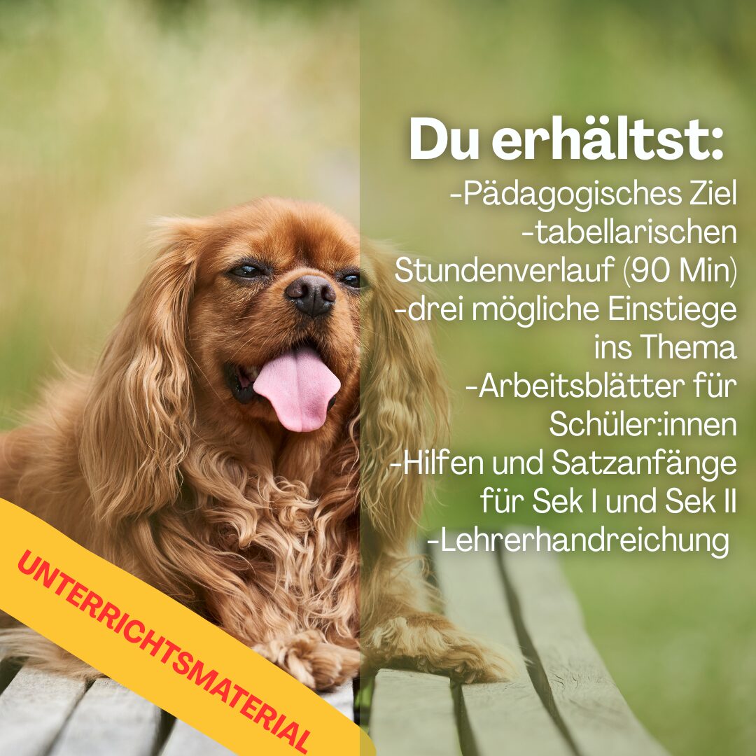 Unterrichtsmaterialen zur Dokumentation "Leiden auf vier Pfoten ...